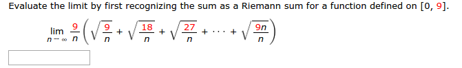 Solved Evaluate the limit by first recognizing the sum as a | Chegg.com