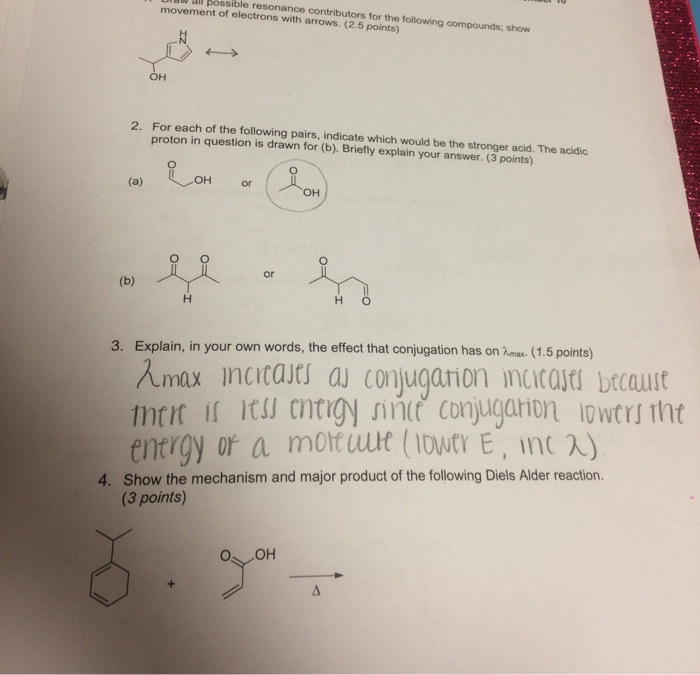 Solved 2. For each of the following pairs, indicate which | Chegg.com