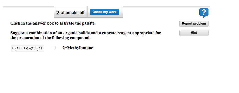 Solved 2 attempts left Check my work 2 Click in the answer | Chegg.com