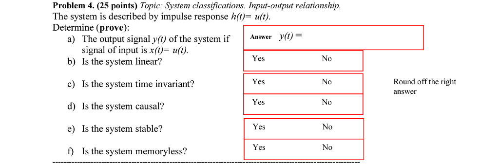 Solved Topic System Classifications Input Output