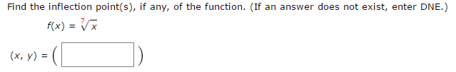 Solved Find the inflection point(s), if any, of the | Chegg.com