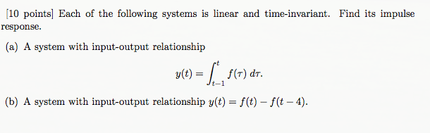 Solved Each of the following systems is linear and | Chegg.com