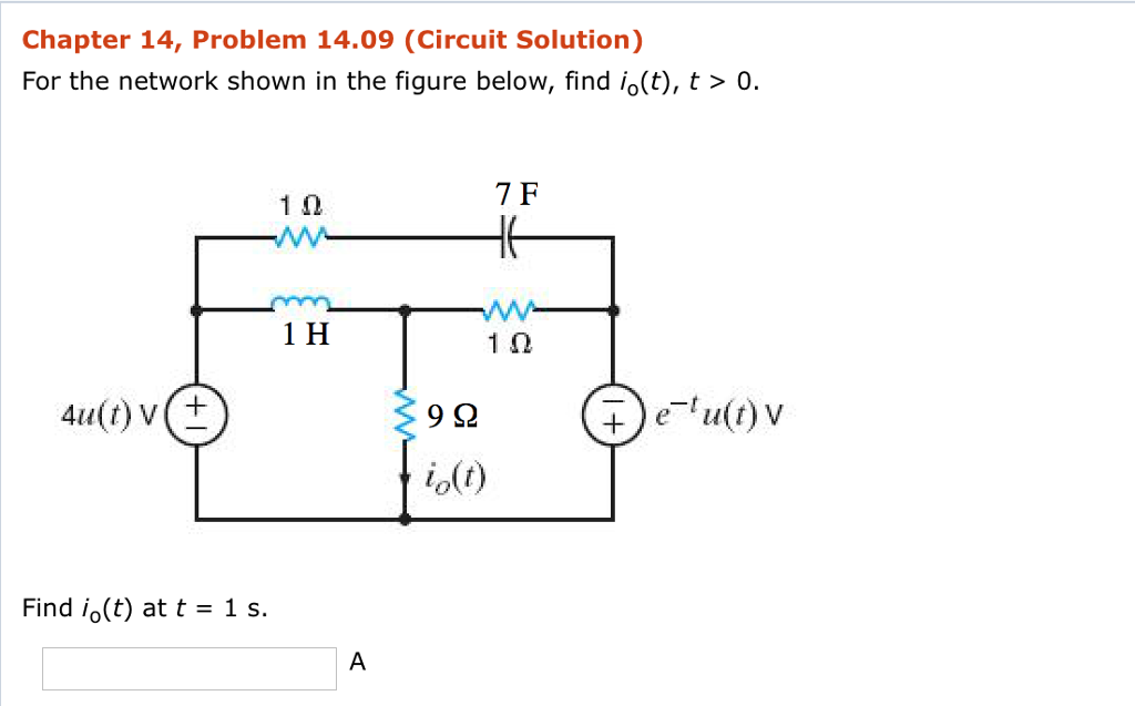 Solved Chapter 14, Problem 14.02 (Circuit Solution) Find the | Chegg.com