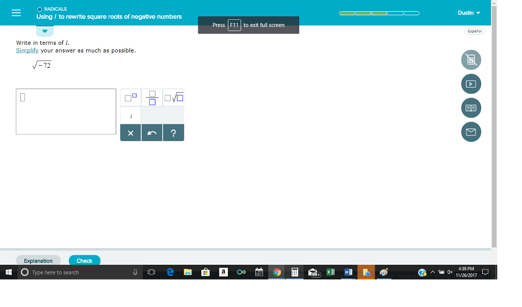 Solved _O RADICALS Dustin Using / to rewrite square roots of | Chegg.com