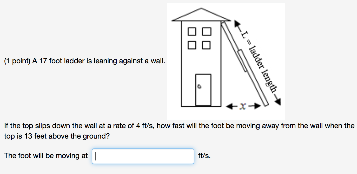 Solved A 17 foot ladder is leaning against a wall. If the | Chegg.com