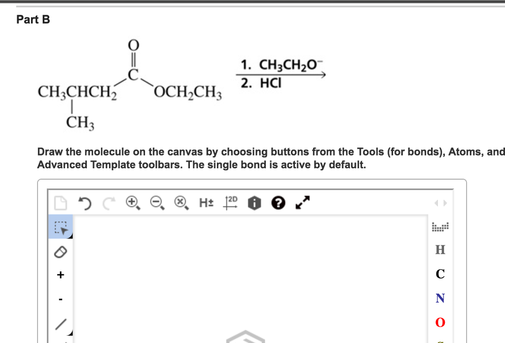 Solved Part A 1. CH30 2. HCI CH3CH2CH2 OCH Draw the molecule | Chegg.com