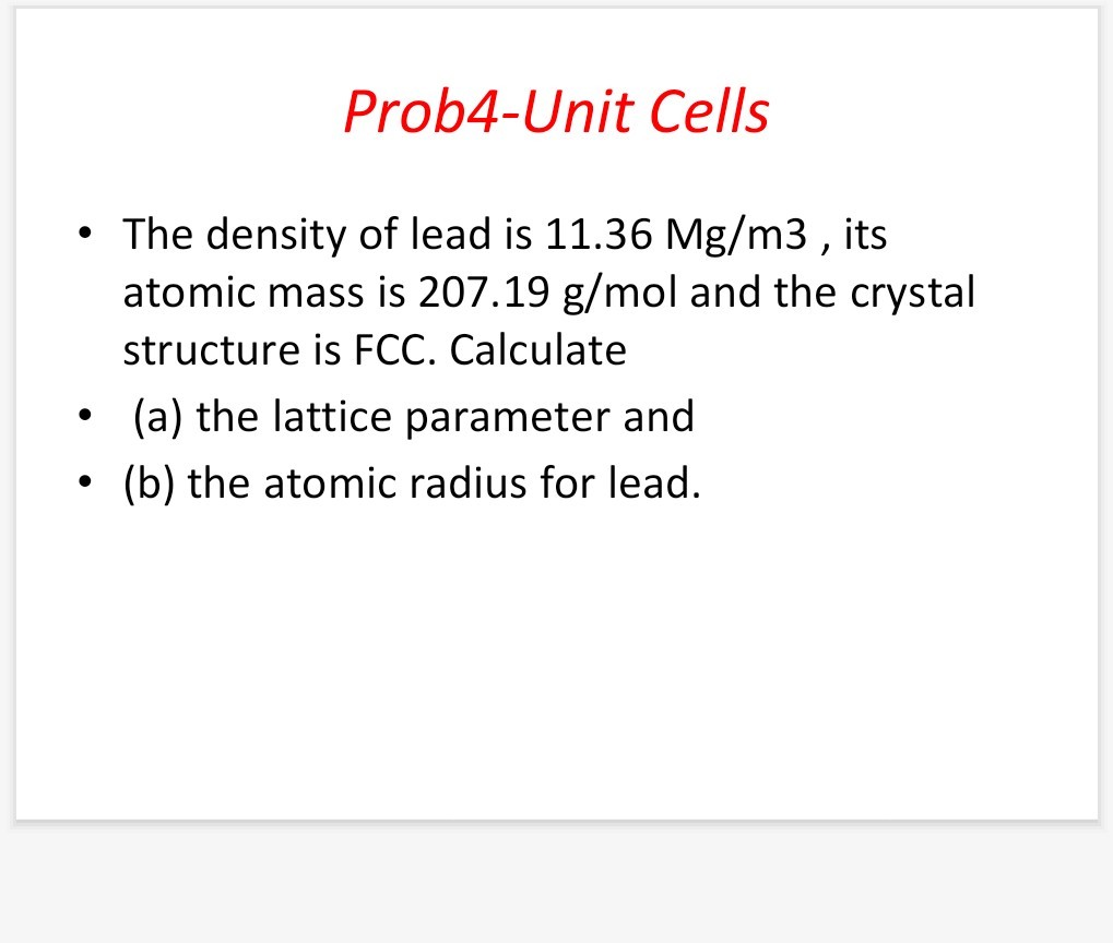 Solved Prob1-Unit Cells How many lattice points are unique | Chegg.com