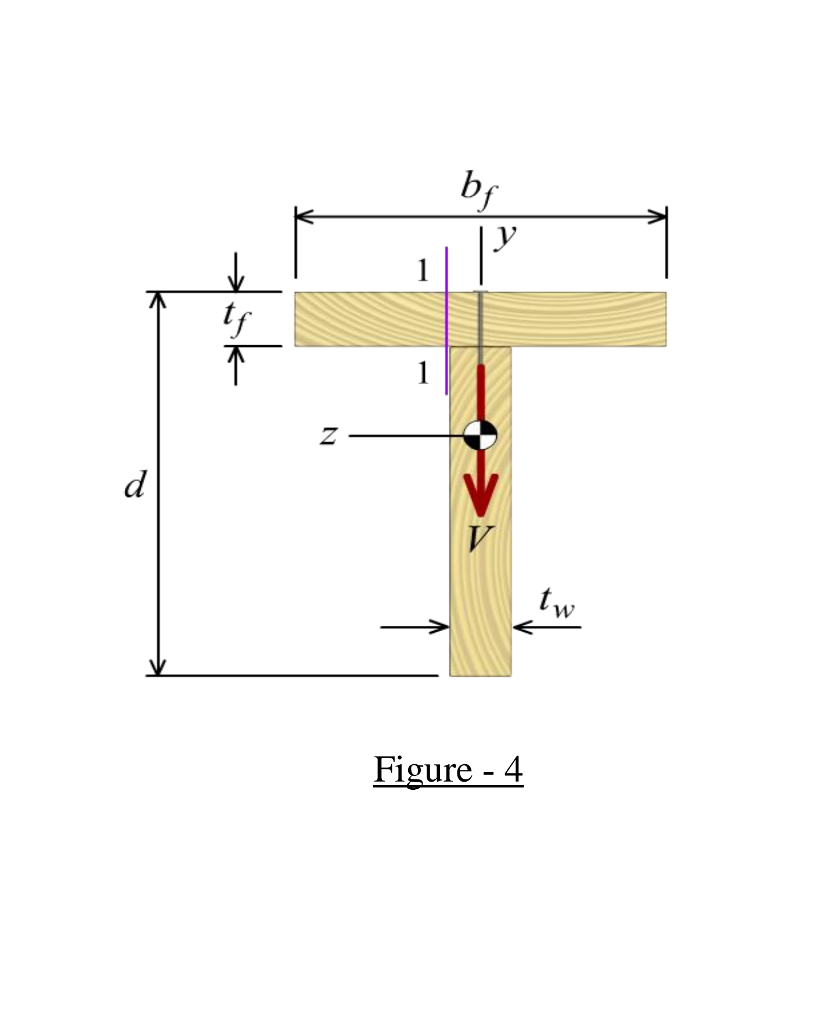 Solved The tee shape shown in Figure-4 is constructed from | Chegg.com