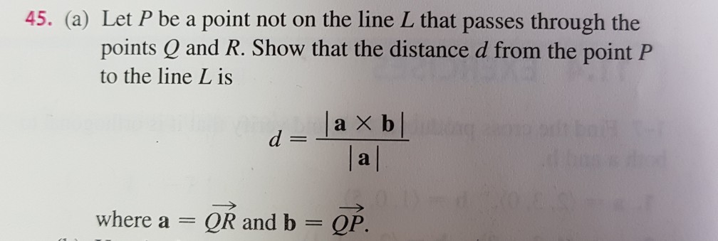 Solved 45. (a) Let P be a point not on the line L that | Chegg.com