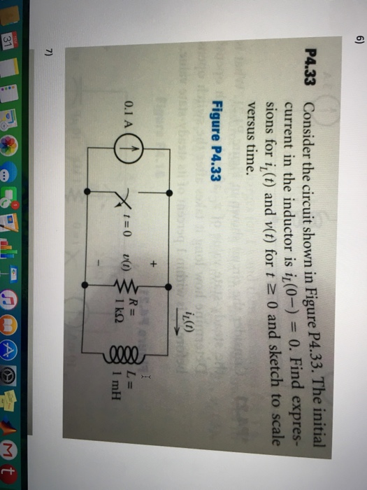 Solved Consider the circuit shown in Figure P4.33. The | Chegg.com