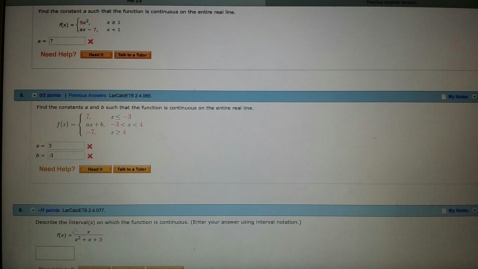Solved Find the constant a such that the function is | Chegg.com