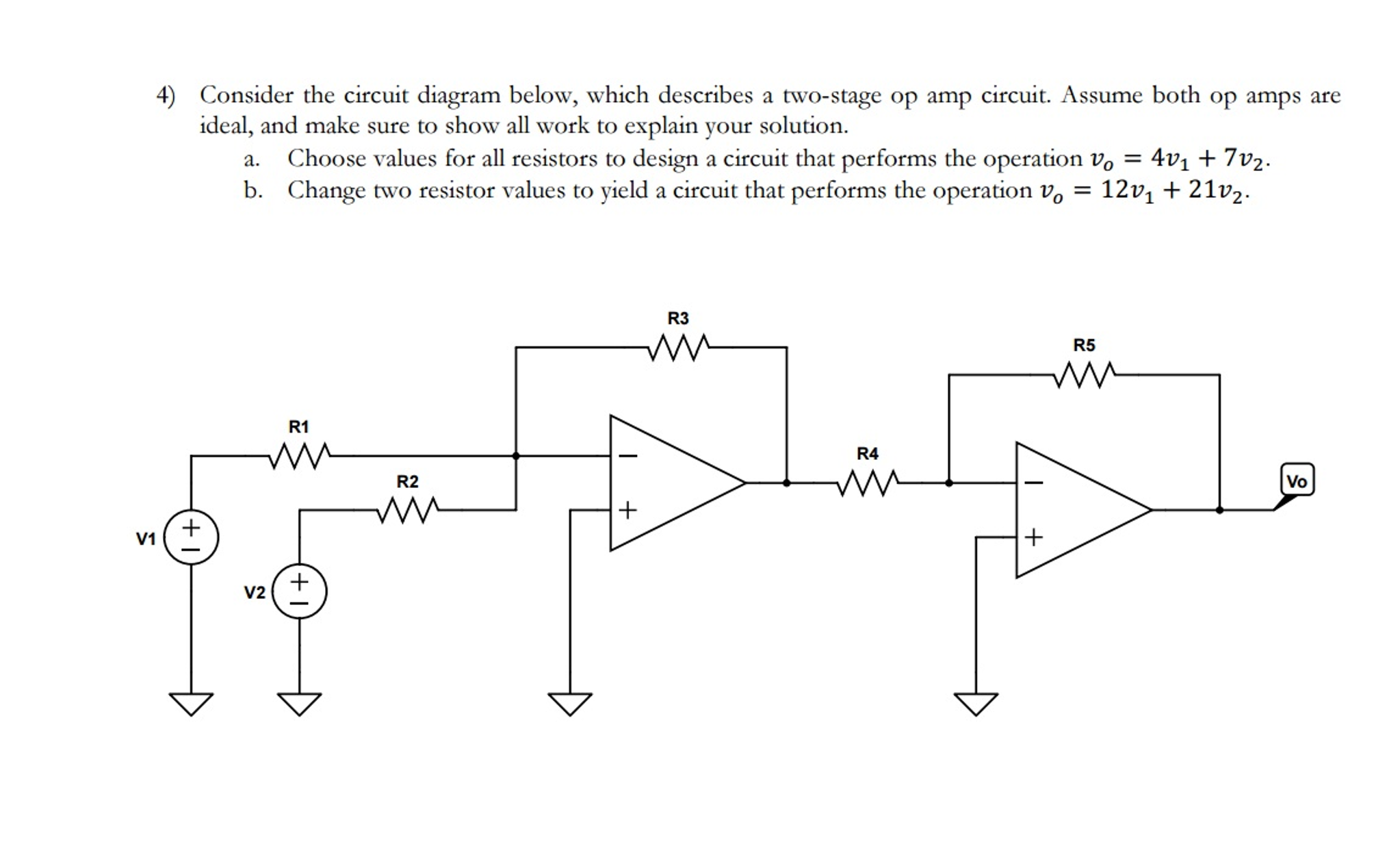 Solved Consider the circuit diagram below, which describes a | Chegg.com