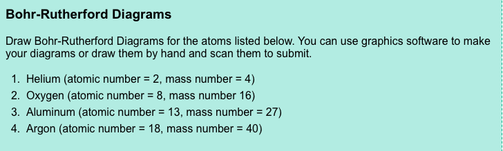How To Draw A Bohr Diagram - Wiring Site Resource
