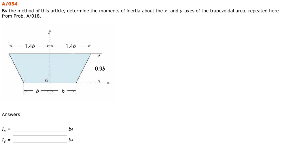 Solved Determine the moments of inertia about the x- and | Chegg.com