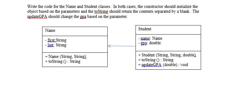 Solved Write the code from UML diagrams for these 2 | Chegg.com