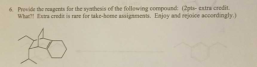 Solved Provide the reagents for the synthesis of the | Chegg.com