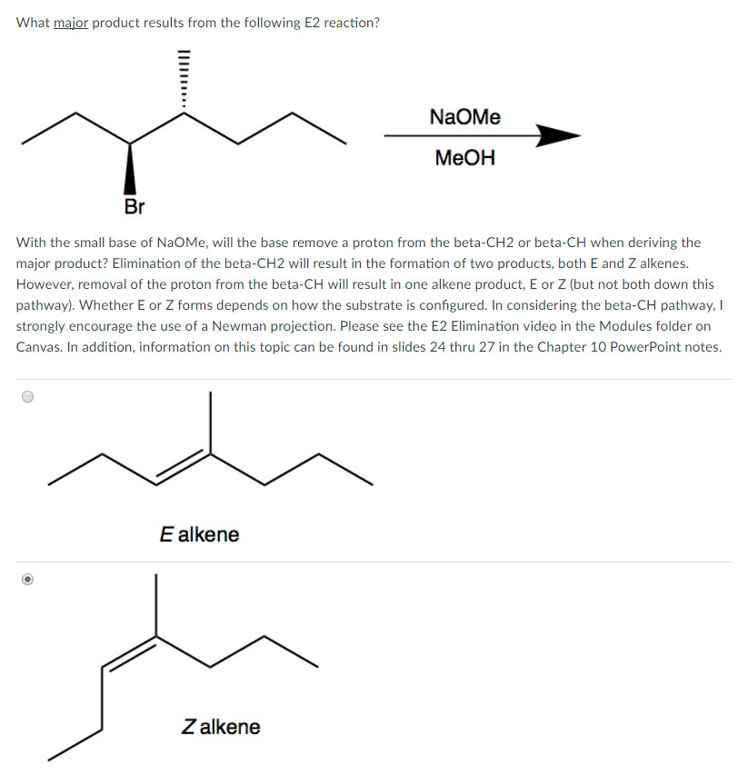 Solved Question 4 The following alkene is: E alkene O | Chegg.com