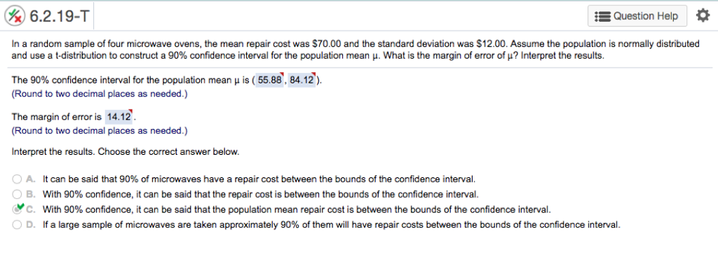 Solved %) 6.2.19-T Question Help * In a random sample of | Chegg.com