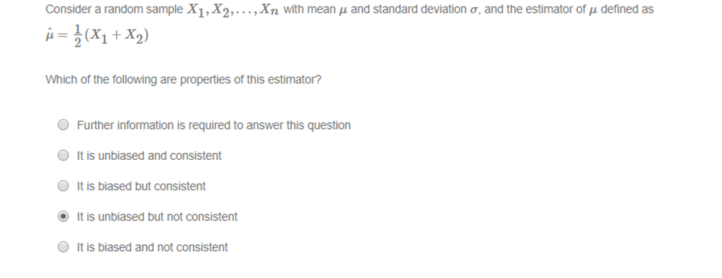 Solved Consider a random sample X1, X2, . . . , ?? with mean | Chegg.com