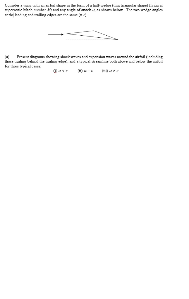 Solved Consider a wing with an airfoil shape in the form of | Chegg.com