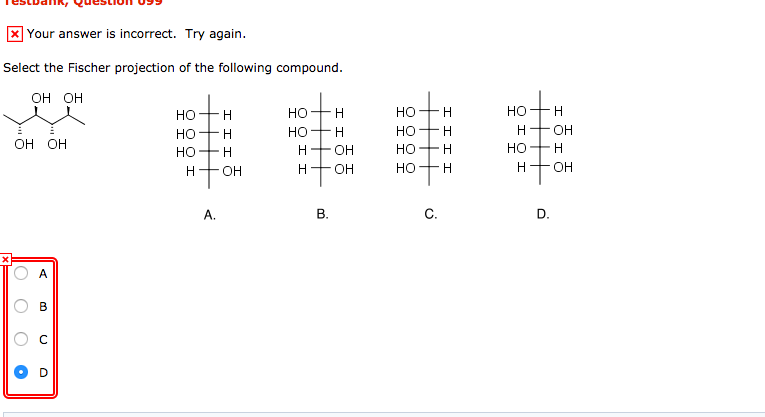 Solved x Your answer is incorrect. Try again Select the | Chegg.com