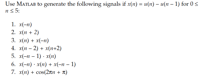 Solved Find the solutions analytically Use MATLAB to verify | Chegg.com