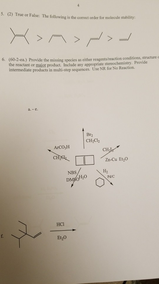 Solved CHCI KOH 2x q. Hin ICH3 CH3 H20, H2SO4 2x r heat | Chegg.com