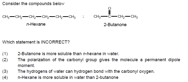 Solved Consider the compounds below Which statement is | Chegg.com