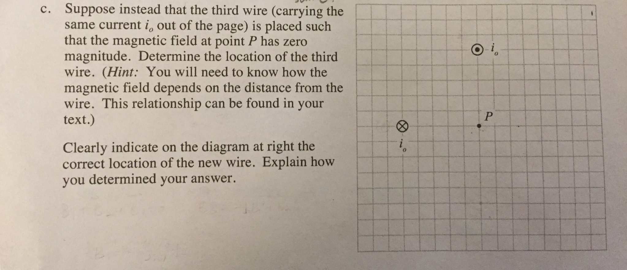 Solved Suppose instead that the third wire (carrying the | Chegg.com