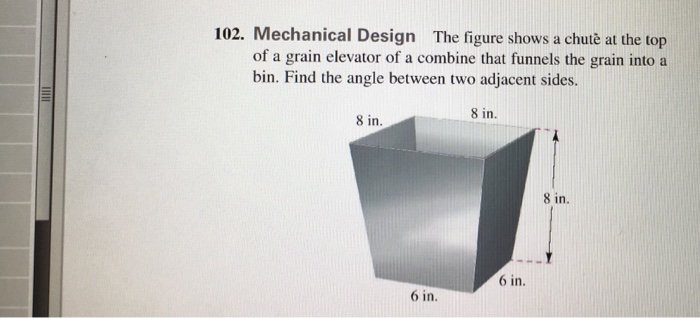 Solved 102. Mechanical Design The figure shows a chutè at | Chegg.com