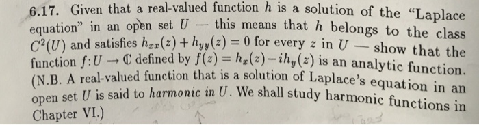 Solved Given that a real-valued function h is a solution of | Chegg.com