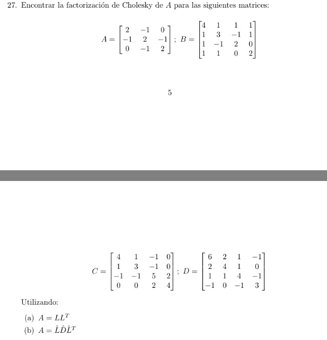 Solved Hello I Need To Find The Cholesky Factorization Of A 4664