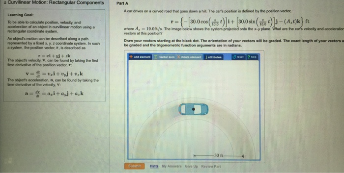 Solved t Curvilinear Motion: Rectangular Components Part A | Chegg.com