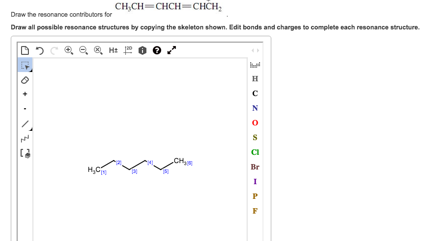 Draw the resonance contributors for CH_3CH = CHCH = | Chegg.com