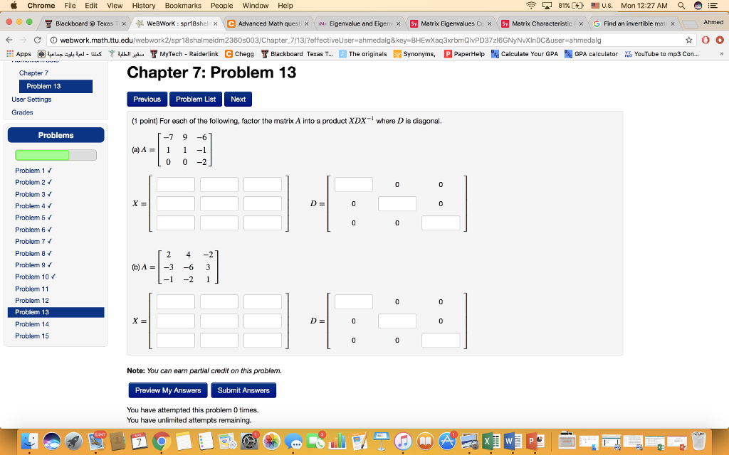 Solved i Chrome File Edit View History Bookmarks People | Chegg.com
