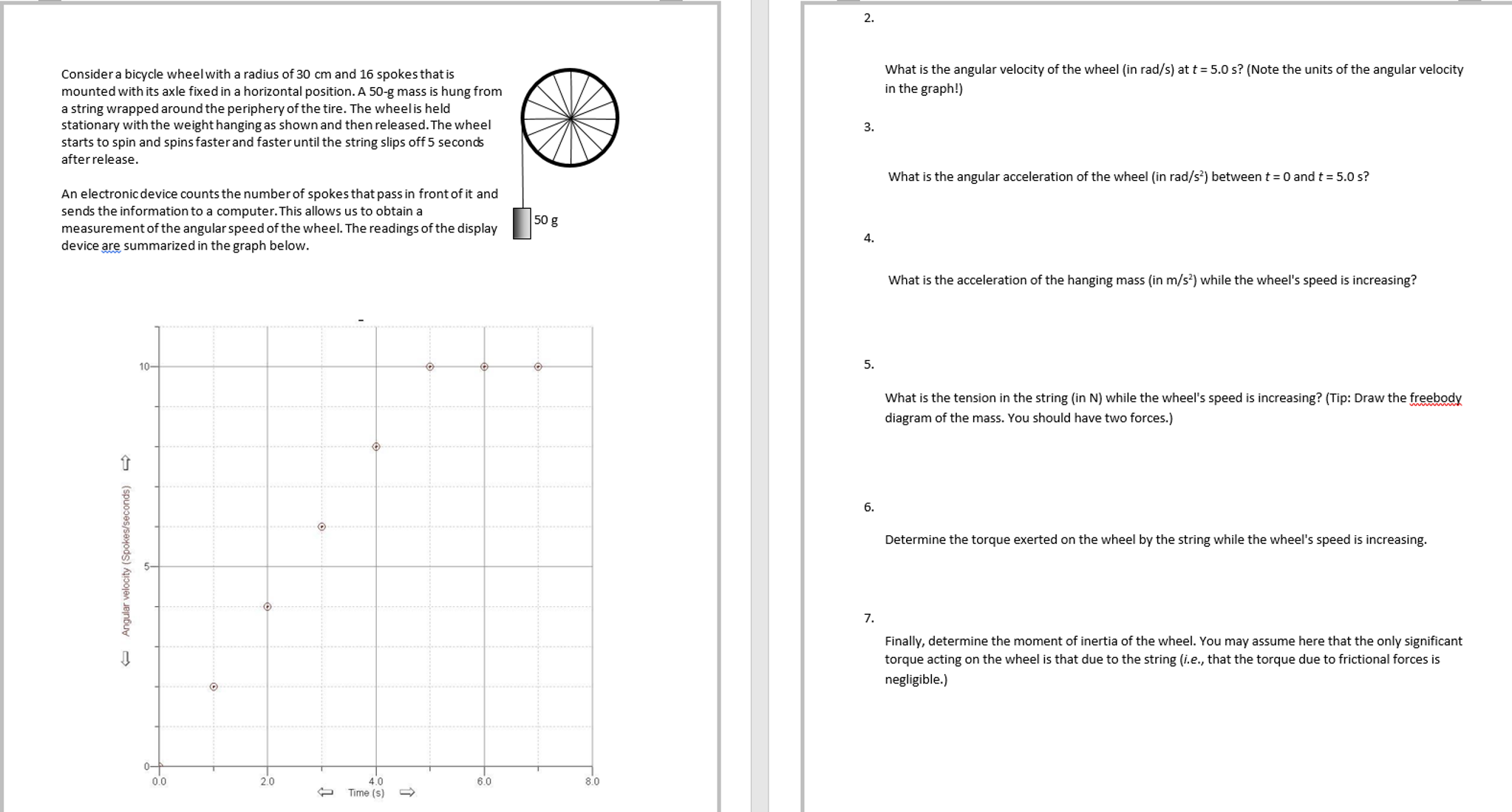 Solved Consider a bicycle wheel with a radius of 30 cm and | Chegg.com