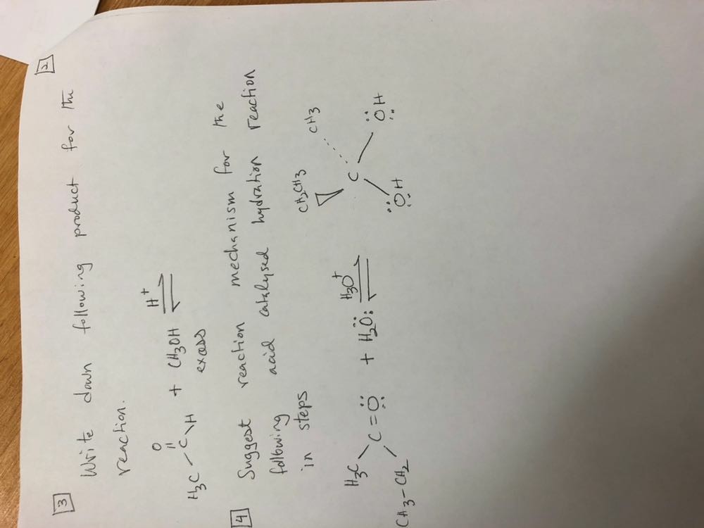 Solved 3 亙 owing renchon 4 Suggestreackion mecsniswm for w、 | Chegg.com