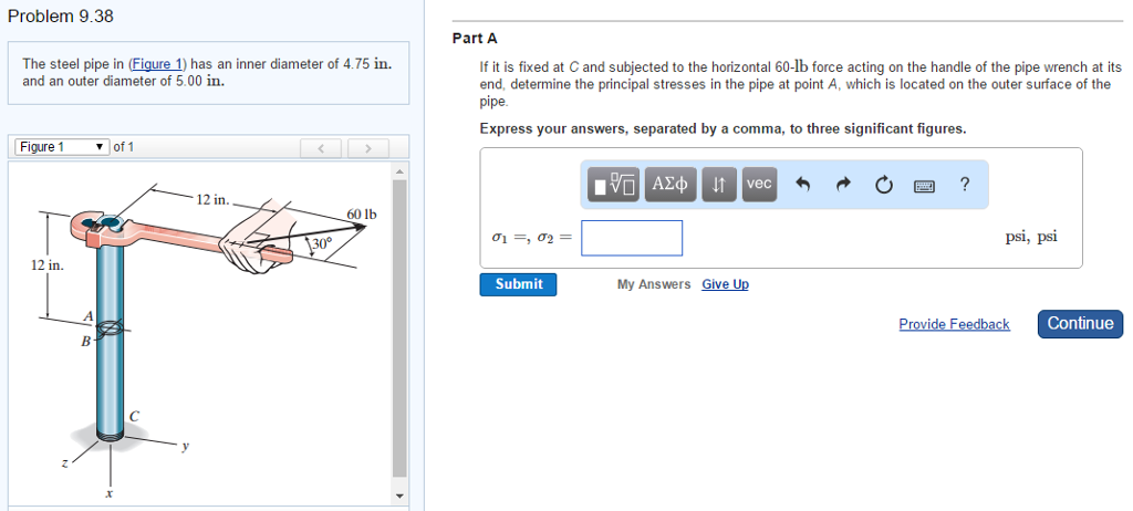 Solved The steel pipe in (Figure 1) has an inner diameter of | Chegg.com