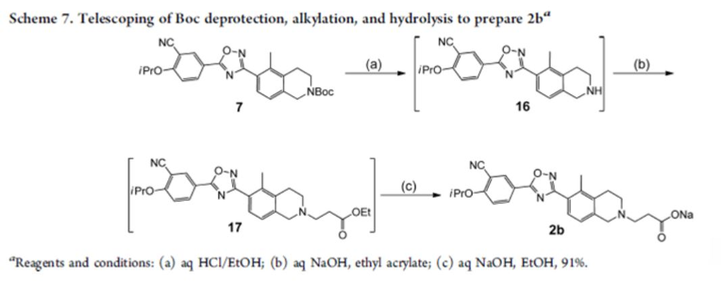 Scheme 7. Telescoping of Boc deprotection, | Chegg.com