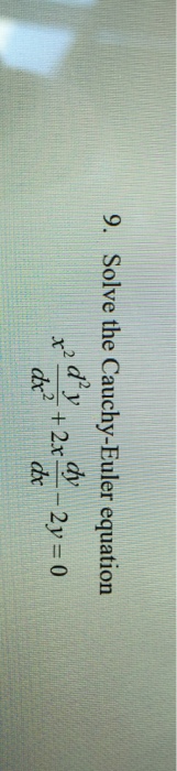 Solved Differential Equations Problem | Chegg.com