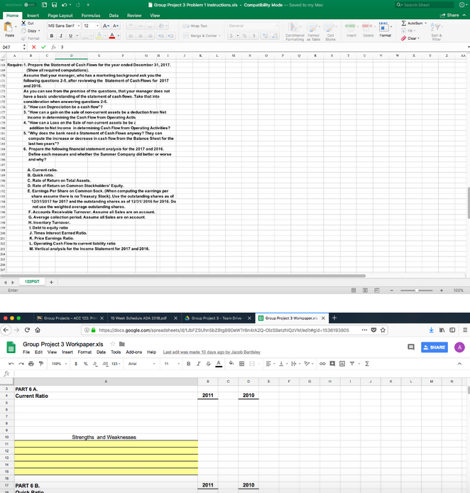 Group Project 3 Problem 1 | Chegg.com