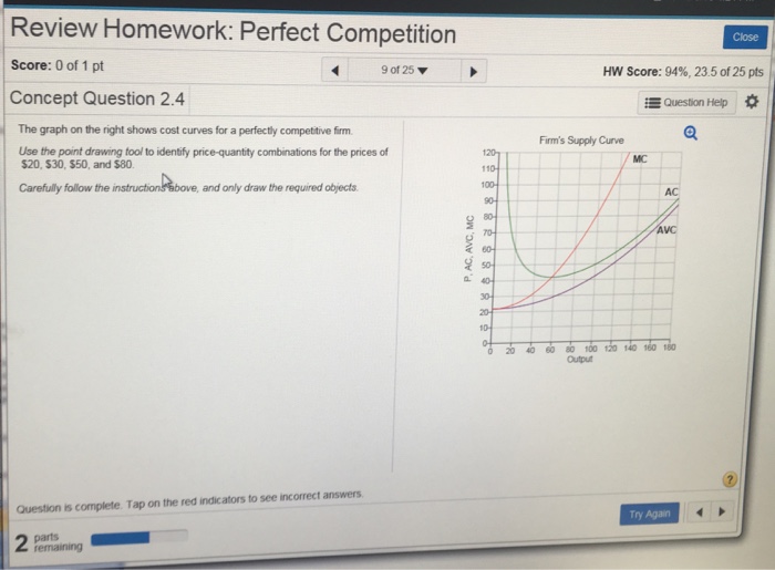 Solved The graph on the right shows cost curves for a | Chegg.com