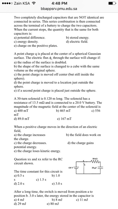 Solved ....o Zain KSA F 4:48 PM bbappsrv.pmu.edu.sa Two | Chegg.com