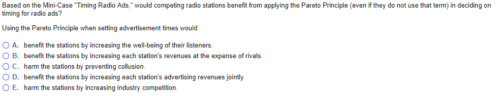 Solved Based on the Mini-Case "Timing Radio Ads," would | Chegg.com