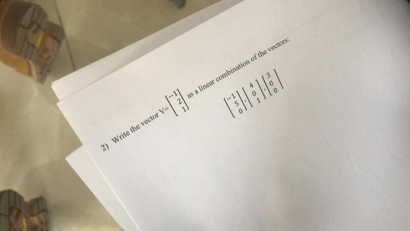 Solved 1 21 2 As A Linear Combination Of As A Lin Write The Chegg