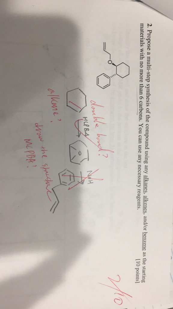 Solved Propose a multi-step synthesis of the compound using | Chegg.com