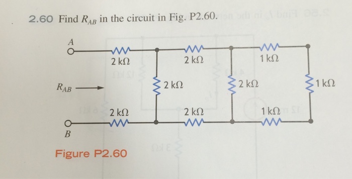 Solved Find R_ab in the circuit in Fig. P2.60. | Chegg.com