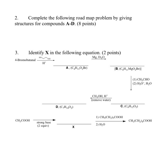 Solved Complete the following road map problem by giving | Chegg.com