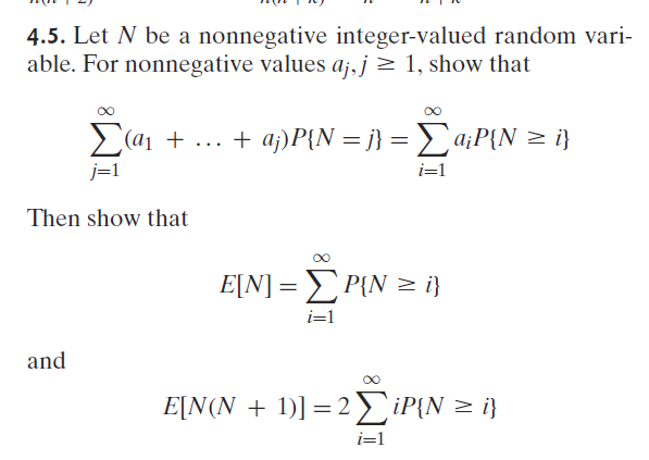 Solved Let N be a nonnegative integer-valued random | Chegg.com