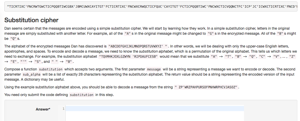 Solved Decrypting an encoded message 25 points Dan Danson is | Chegg.com